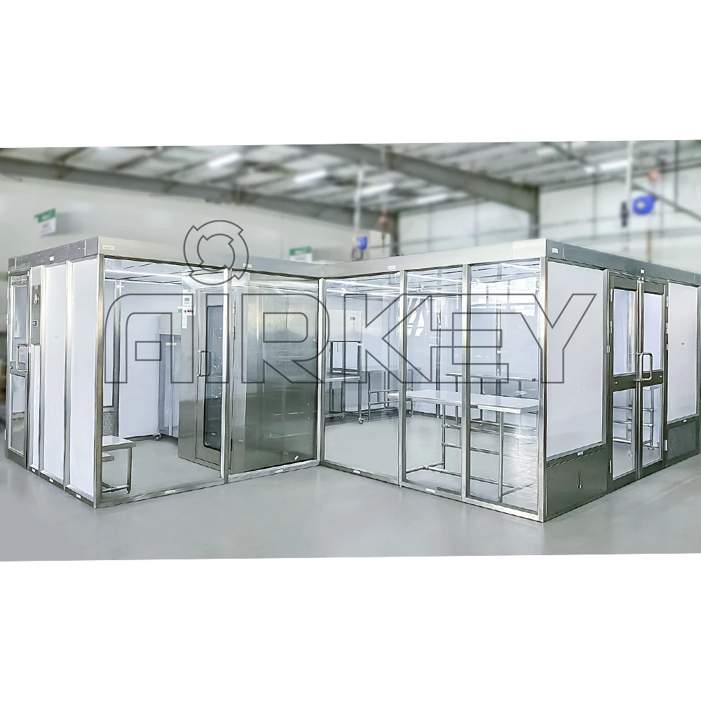 Transparent Glass Wall Modular Clean Room Provided With Iso Certificate ...