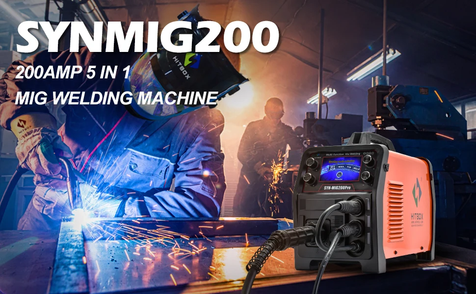 HITBOX SYN MIG200 Pro - Versatile 5-in-1 Welding Machine