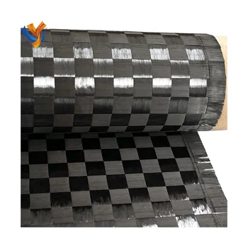 Multifunctional 12k Grid Carbon Fiber Spread Tow Plain Fabric With Low ...
