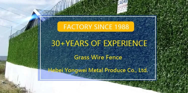 Long-Lasting Green Artificial Grass Wire Fence 40x40 Mesh Size Iron and ...