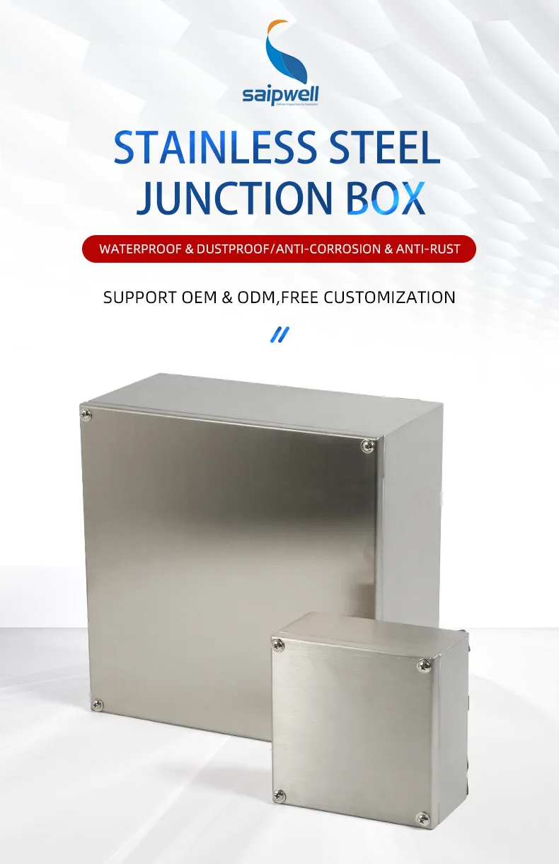 SAIPWELL Stainless Steel Box with Pole Mount Bracket IP66 Outdoor ...
