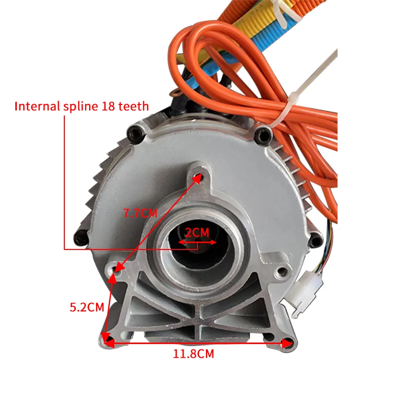 48v 72v 2000w Brushless Dc Differential Electric Vehicle Accessories ...