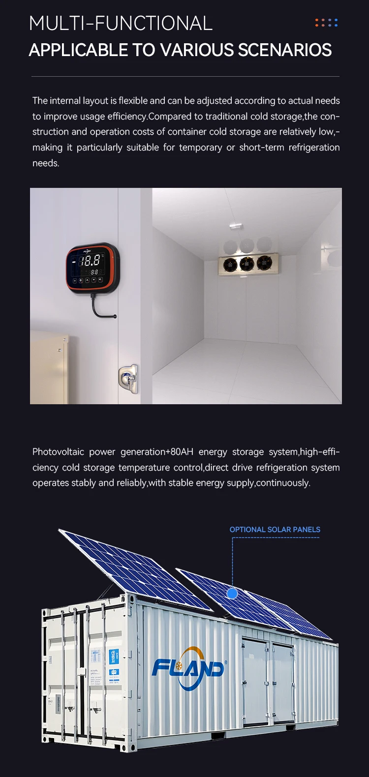 40 Feet Cold Storage Container Foldable Cold Storage Baskets ...