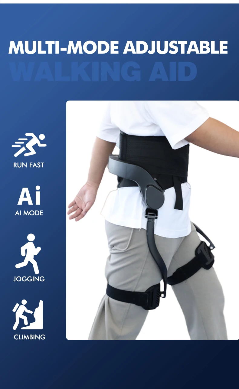 Motorized AI Control Hip Exoskeleton - 50% Energy Reduction