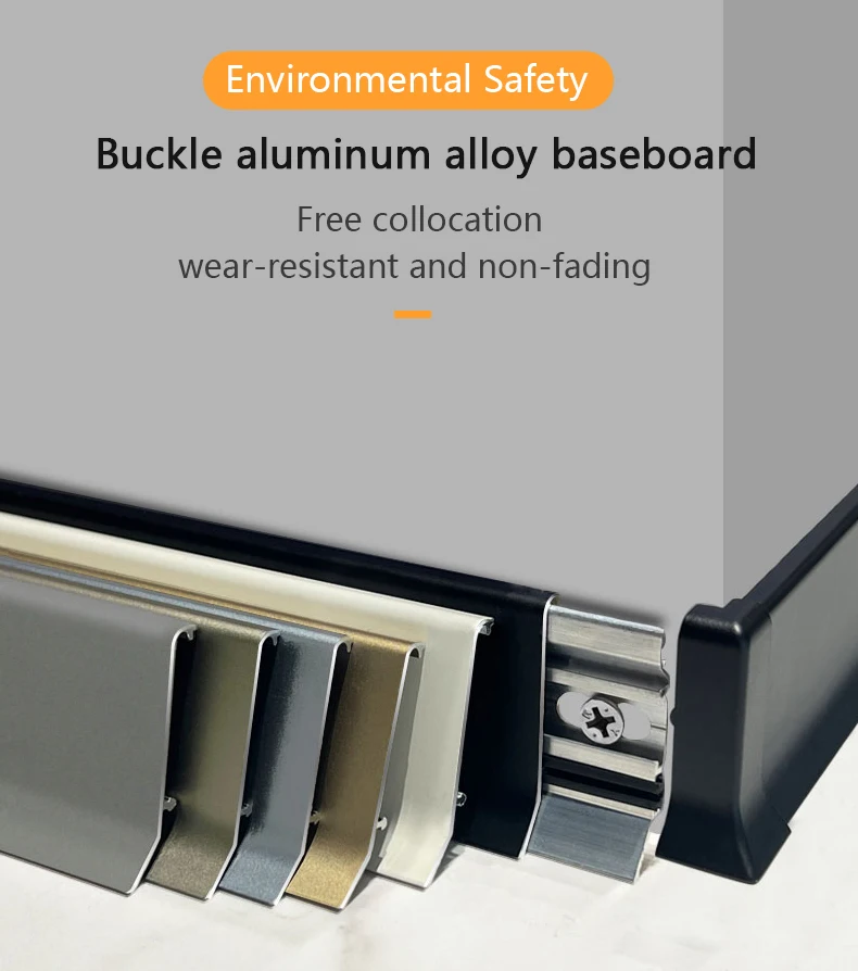 Beautiful Colors LED Aluminium Profile Skirting Baseboard