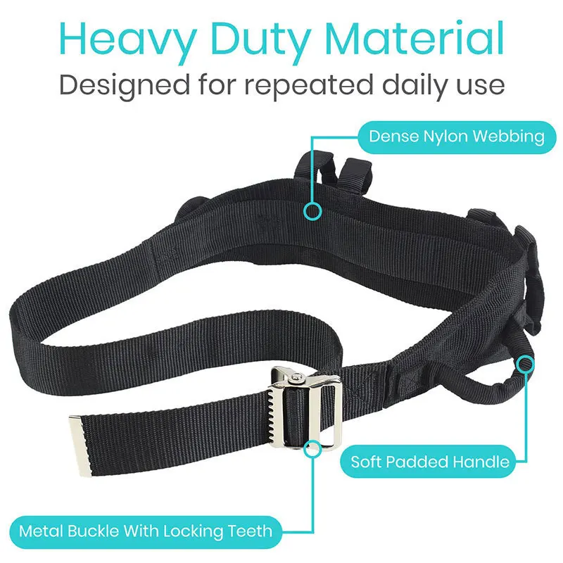 Transfer Belt Fle to Unlock Gait Belt With 6 Handles Great Lift Belt ...
