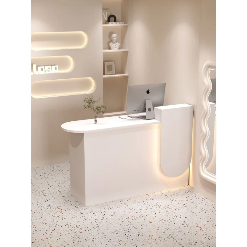 Modern Minimalist Small Paint Wood Metal Cash Register Beauty Salon Bar ...