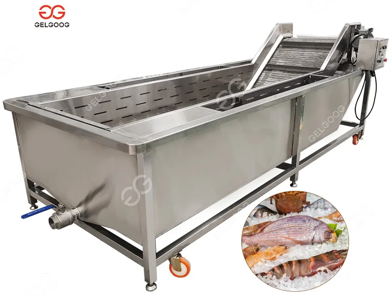 Automatic Seafood Prawn Fish Meat Ice Coating Fishball Glazer Shrimp ...