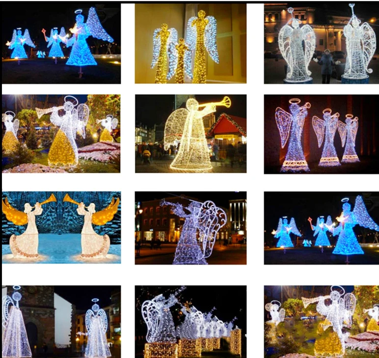 Shop Our Outdoor 3D LED Angel Lighting Sculpture for Christmas
