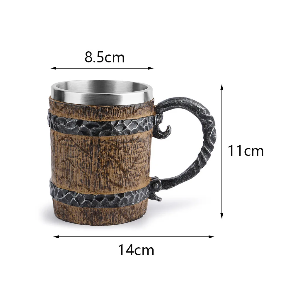 Germany Beer Cup Set Medieval Wooden Barrel Mug Souvenir Bar Tools ...