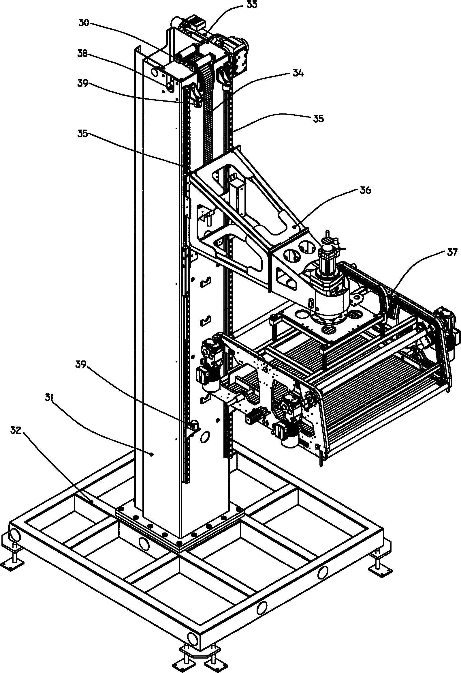 Rotary Arm Carton Palletizer,25kg Bag Pick up Place Type Palletizer ...