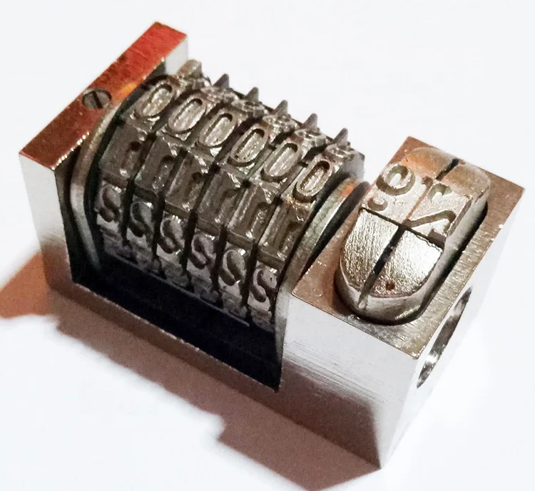 Letterpress Numbering Machine/plunger Type Numbering Head /numbering ...