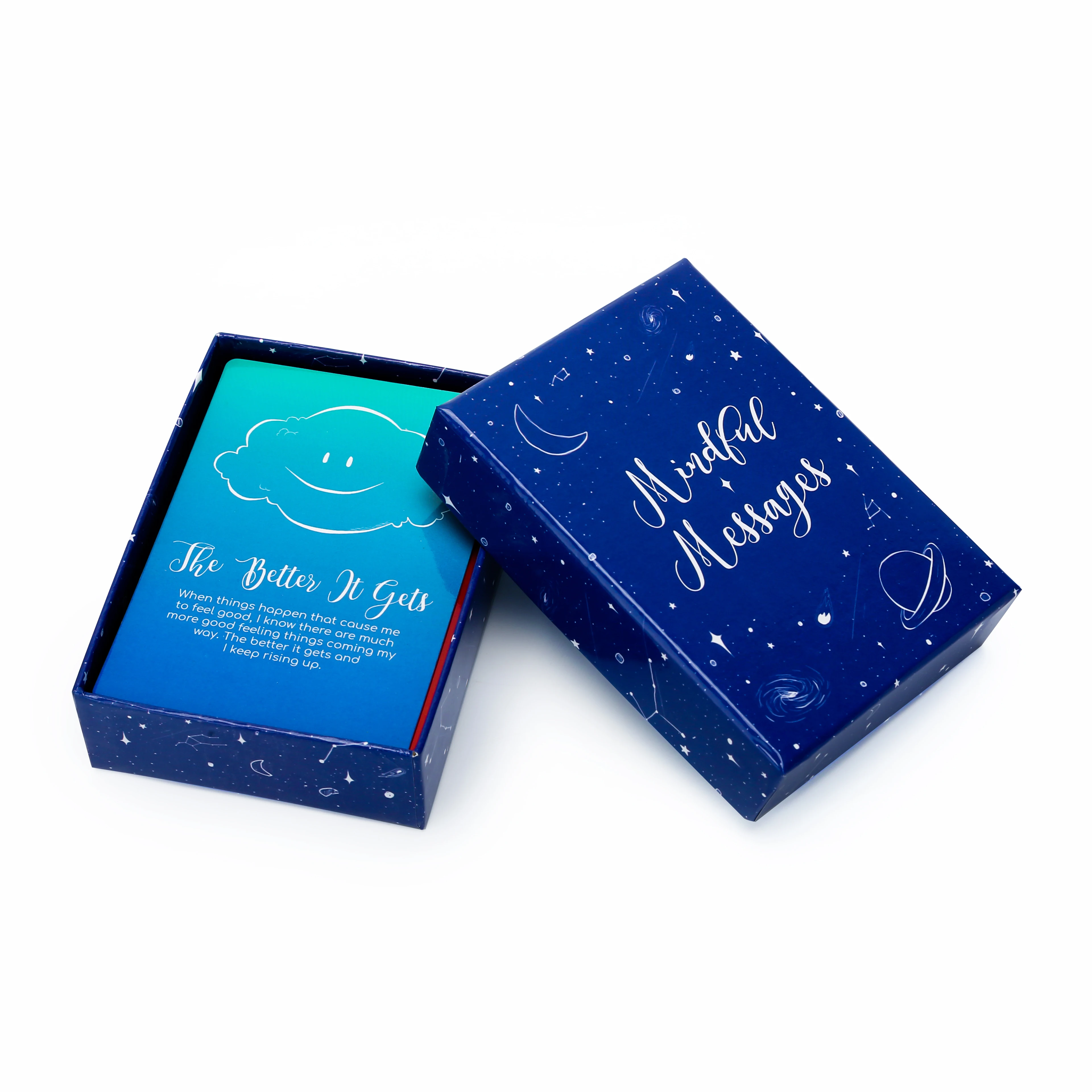 Custom Printed Mental Health Mindfulness Affirmation Card Inspirational ...