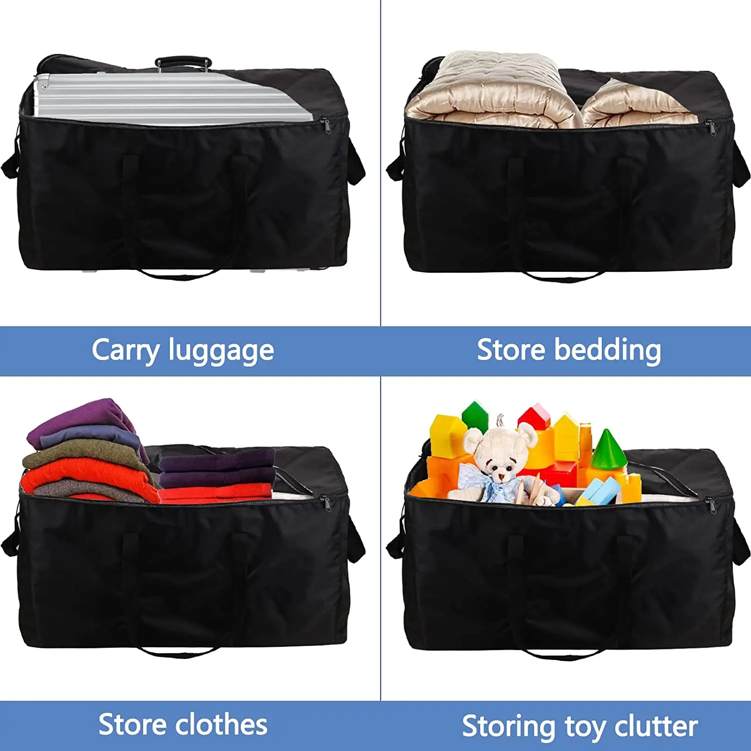 Promotional High Quality Custom Printing Quilt Storage Moving Bags Tote ...