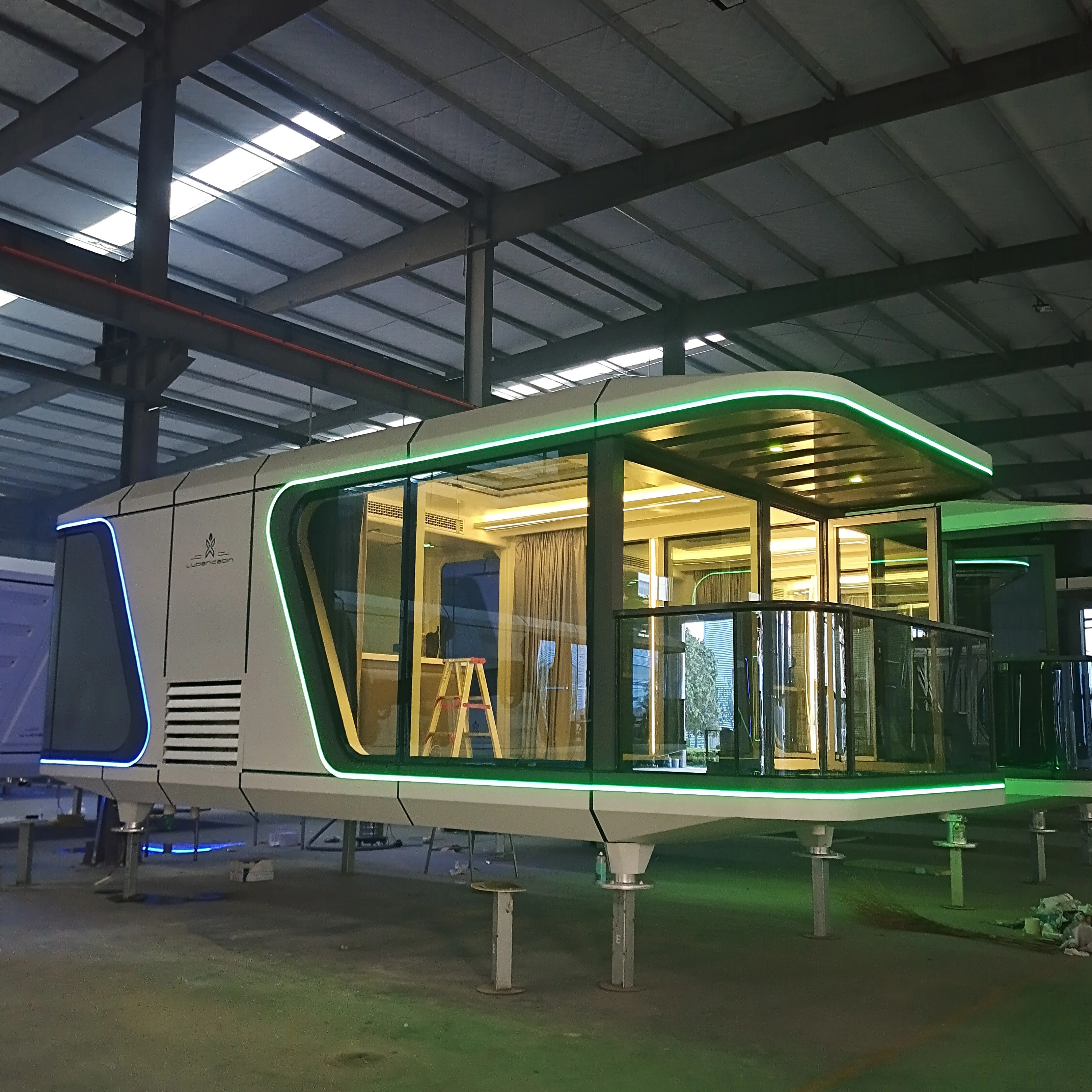 Modular Glass Tiny House - Smart Prefab Living Container