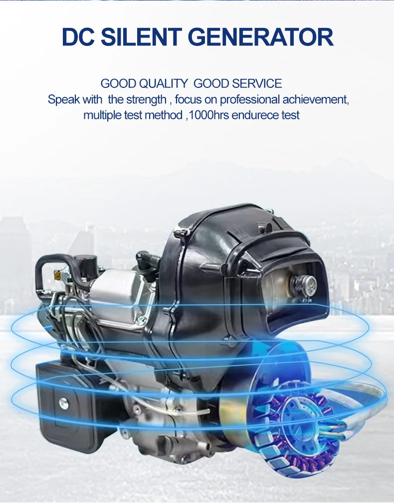 Dc 3kw 24v Battery Inverter Generator For Ev Range Extender & Oem