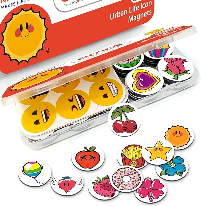 Strong Adhesive Flat Magnets Smiley Magnets Fridge Magnets Extra Large ...