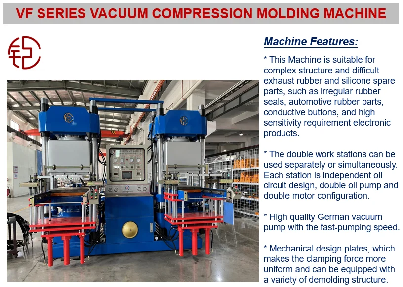250ton 3RT Vacuum Compression Molding Machine for Silicone