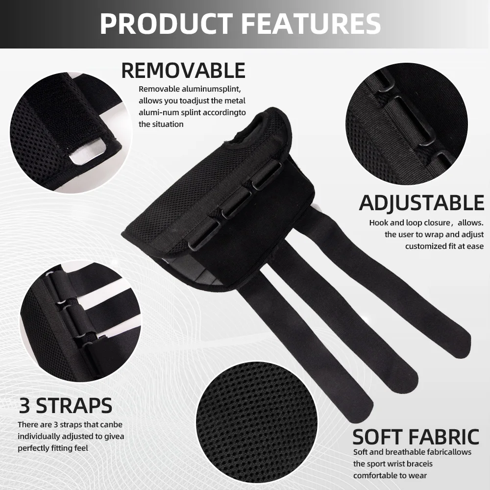 Adjustable Aluminum Strip Support Orthopedic Medical Hand Wrist Brace ...