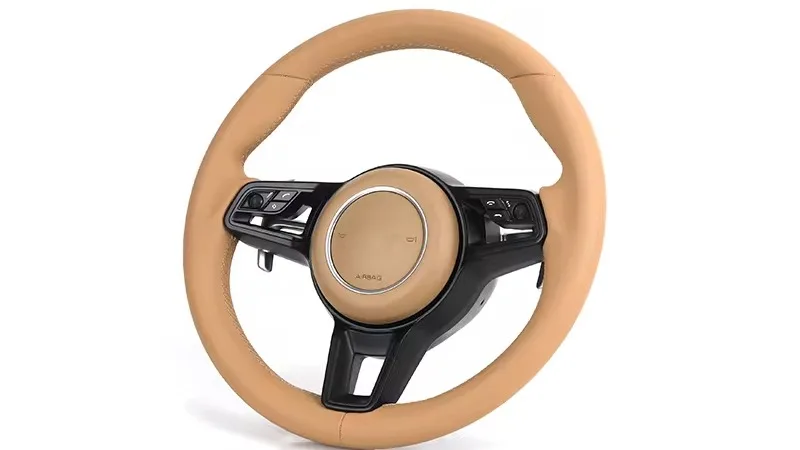Custom Sport Volant Lenkrad Skin Color Full Leather Car Steering Wheel ...