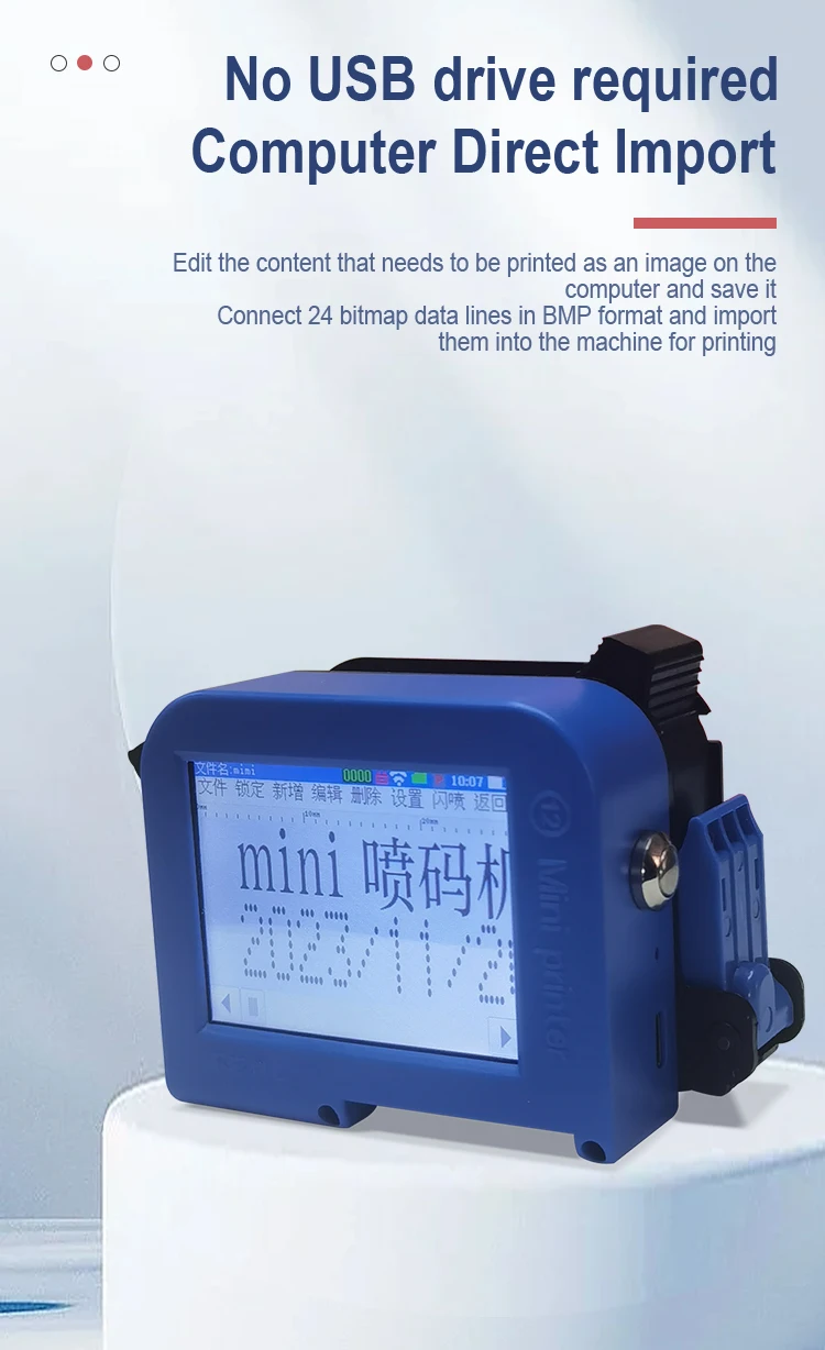 Mini Batch Code Portable Handheld Inkjet Printing Machine For Fast Dry Batch Coder Egg Date ...