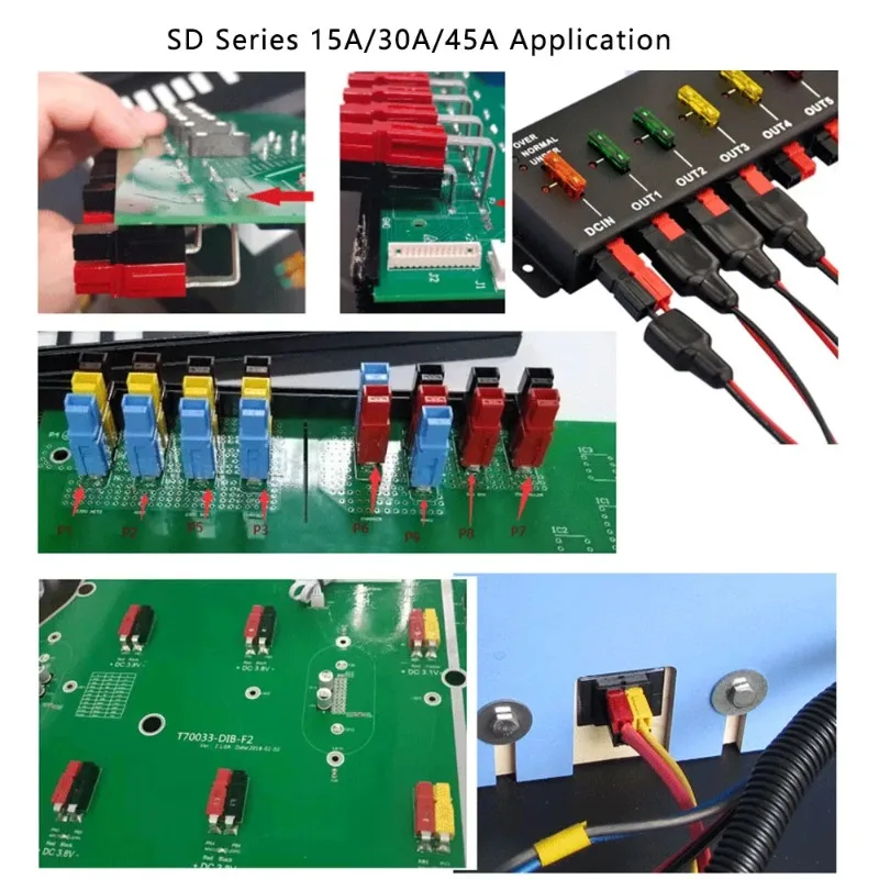 1 Pole Series Socket 45a 1pin 30a 15a 600v Connectors Housing With ...