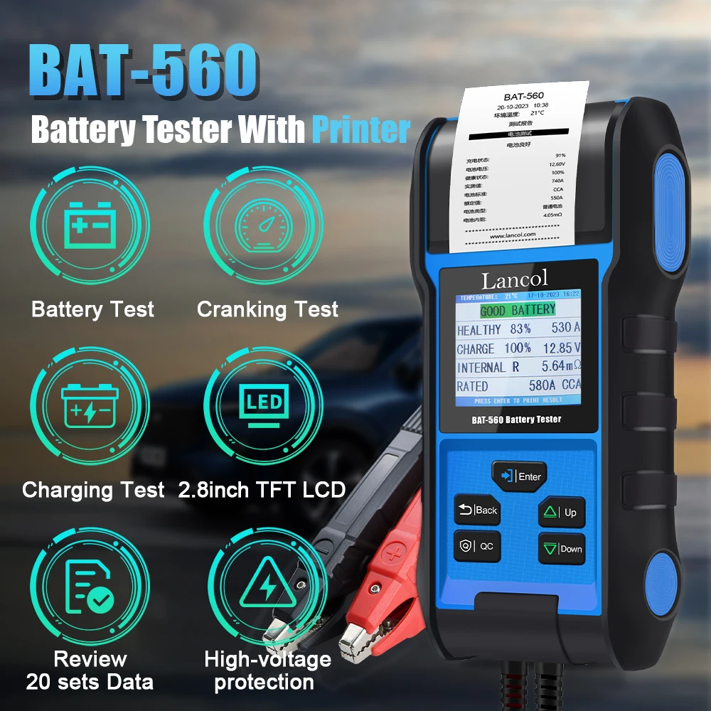 Lancol Fast QC 40-3000CCA - Comprehensive 12V Battery Tester