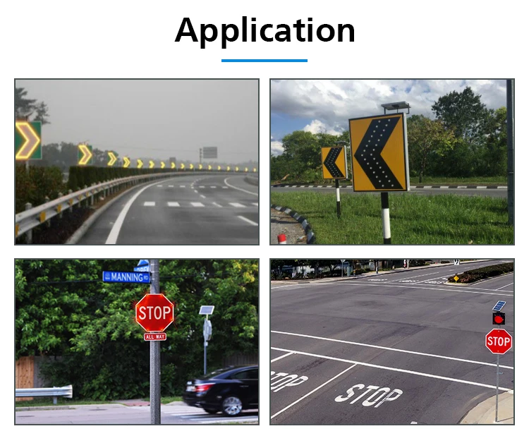 Different Colors Yellow Solar Led Car Triangle Warning Traffic Control ...