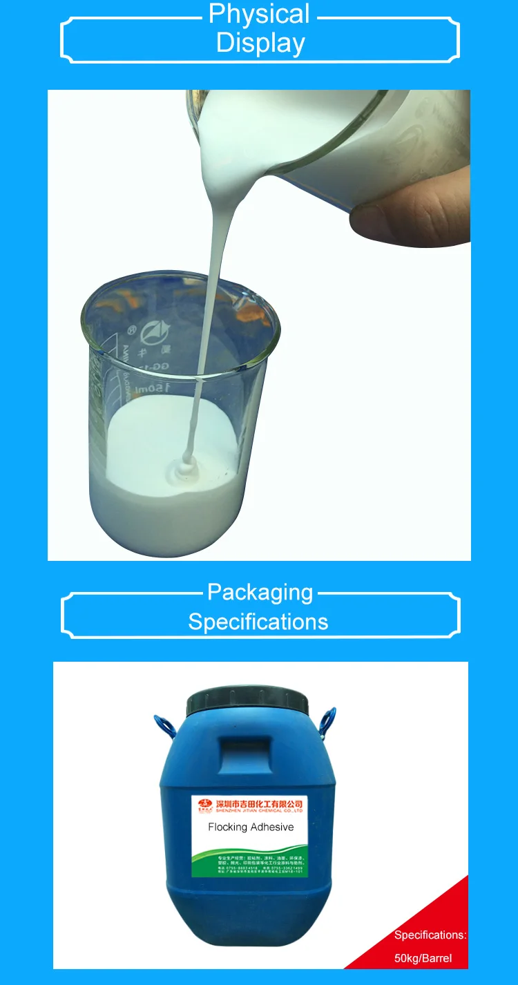 Flocking Glue for Electrostatic Flocking on Various Substrates