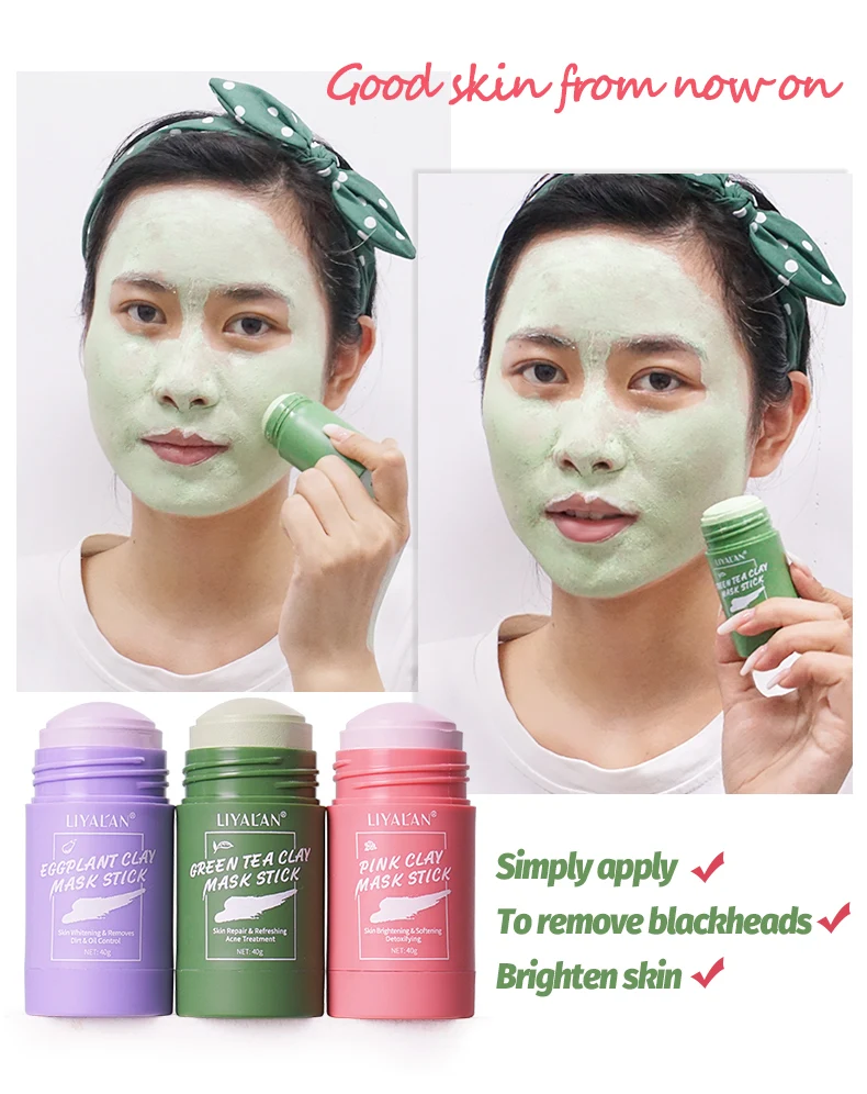 Green Tea Solid Mask Deep Cleansing Moisturizing Mud Mask Acne ...