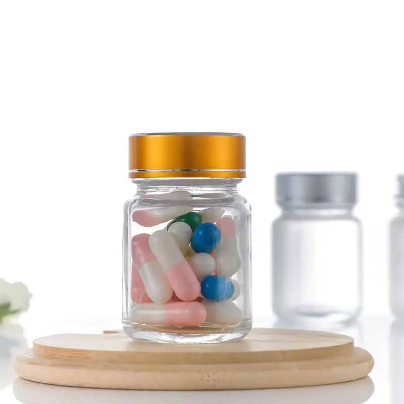 Wide Mouth Clear Frost Pharmaceutical Packer Bottle Pill Container ...