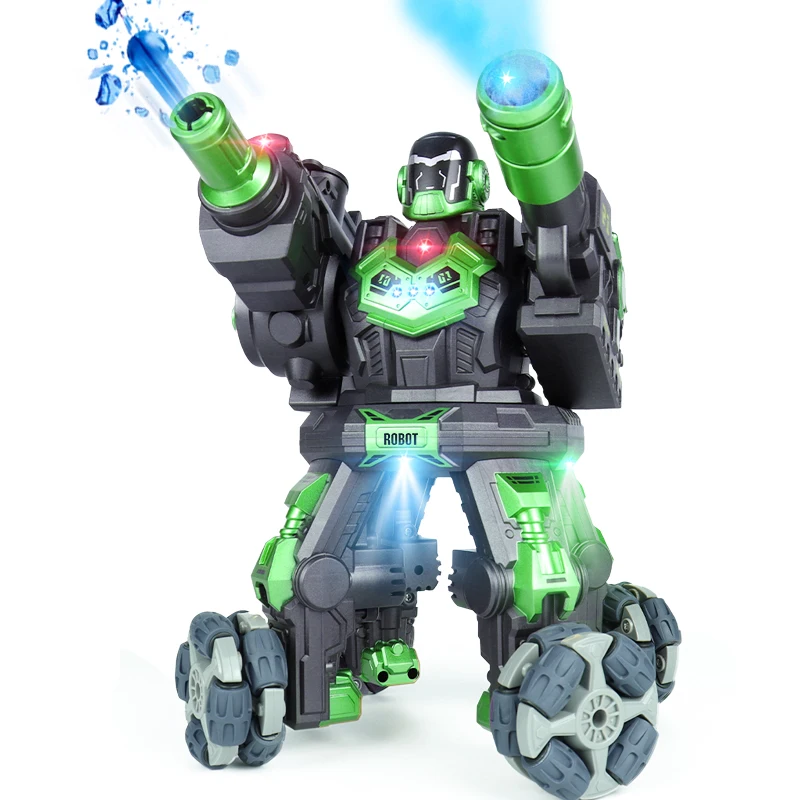 2023 Rc Robot Toys Spray Infrared Light Water Gel Bomb Fight Toy Remote ...
