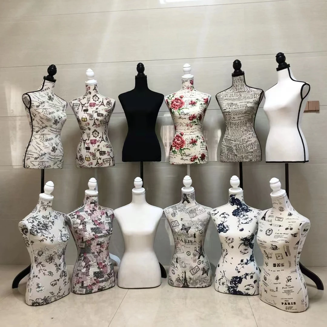 Tailoring Mannequin Dress Form - Half Body Adjustable Model