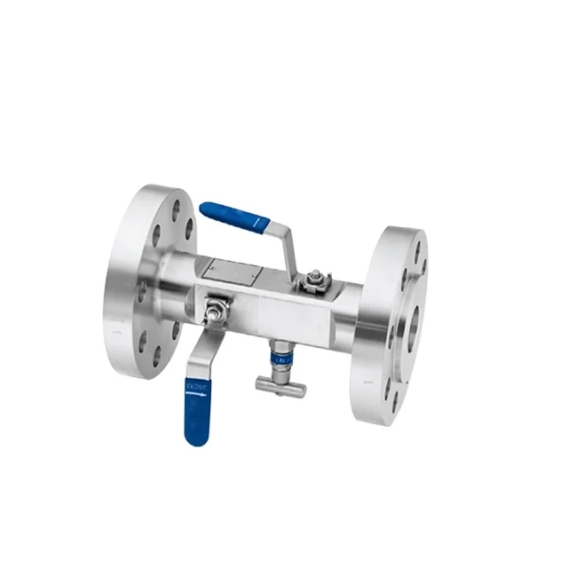 Swagelok Type High Pressure Stainless Steel Flange Double Block And ...