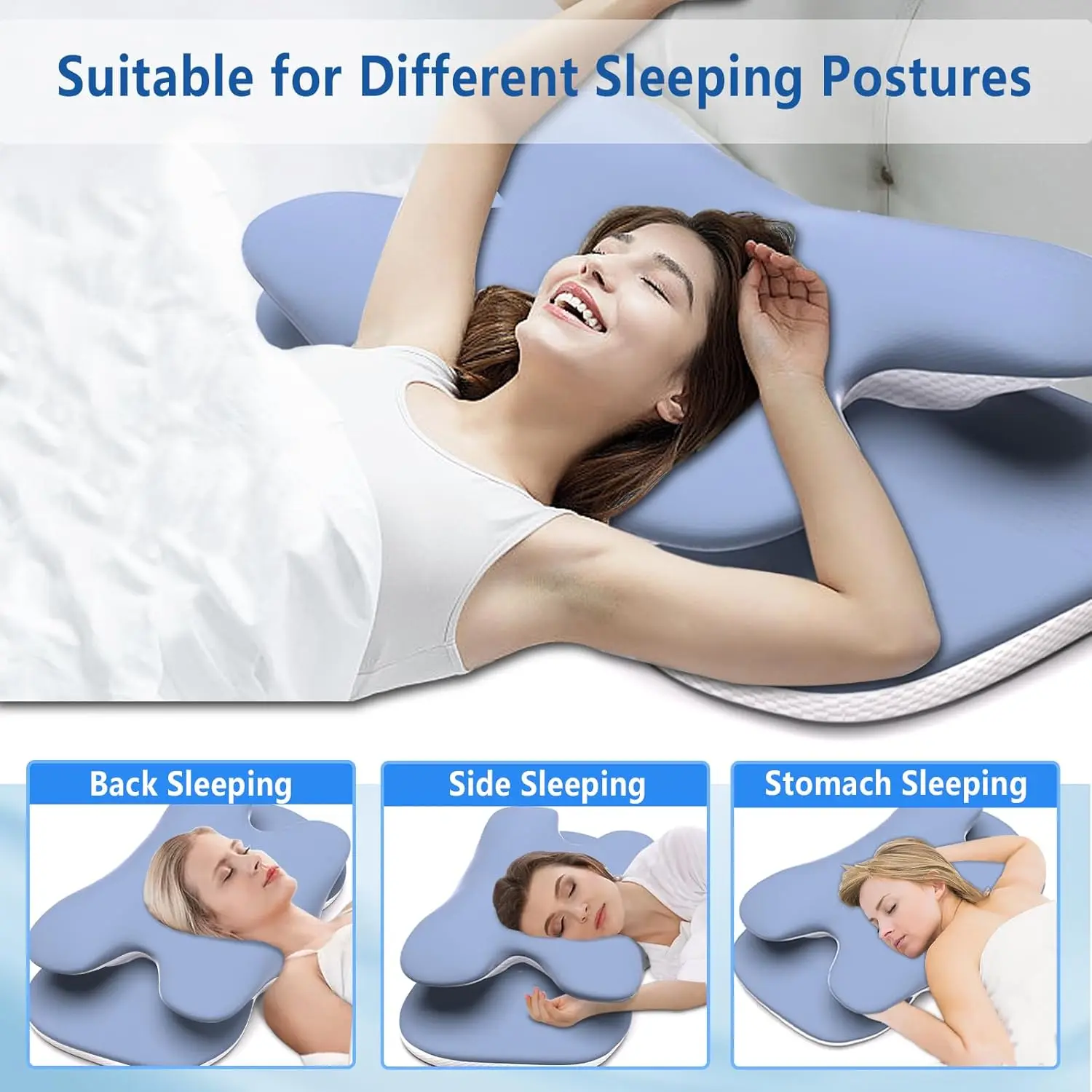 Alibaba.com: Custom Sleep Orthopedic Memory Foam Pillow, ergonomic ...