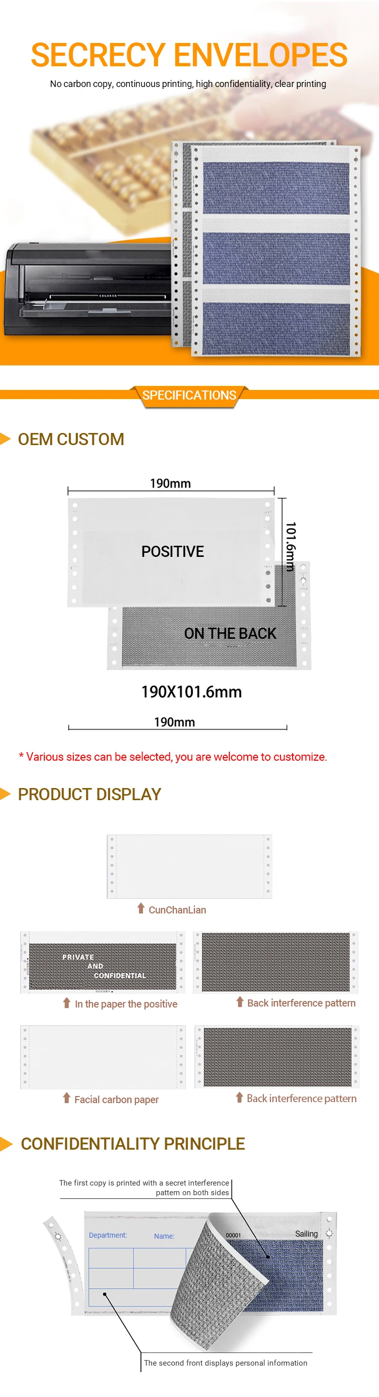 Confidential Security Mailer Envelopes for Postal Mailing - OEM/ODM ...