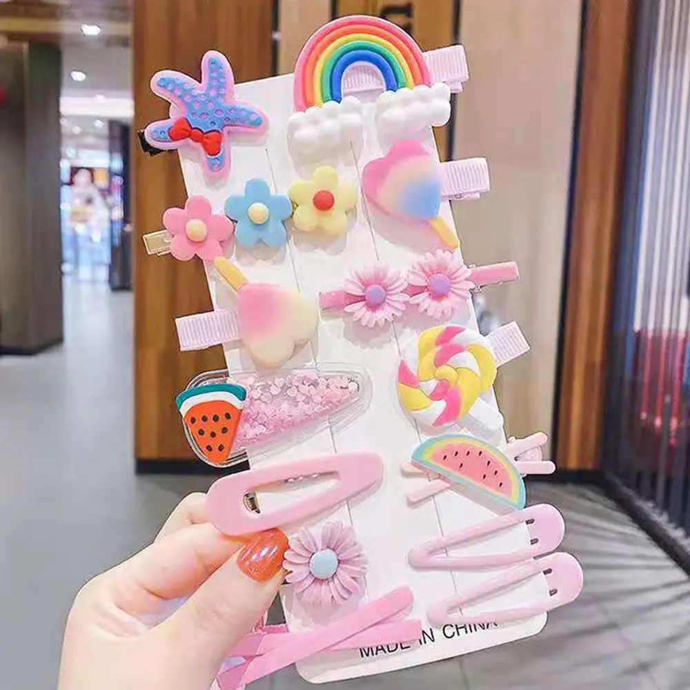 Wholesale 14 Pcs/set Cute Child Barrettes Kid Hairgrips Hair Clip ...