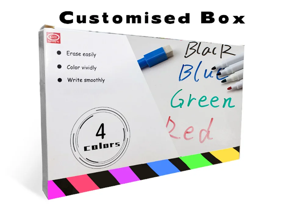 KHY Ultra Fine Tip 8-Color Dry Erase Ink Whiteboard Marker Set with ...