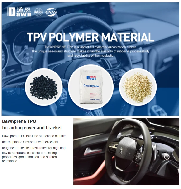 Dawn Rubber airbag Comb Thermoplastic Polyurethane Tpv Elastomer ...