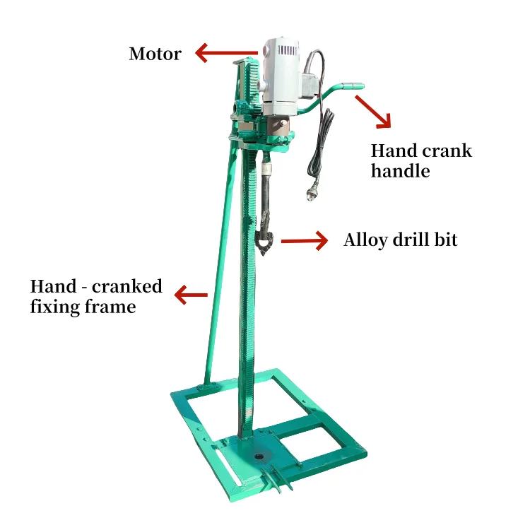 Mini Electric Water Drilling Machine - 80M Deep Rig