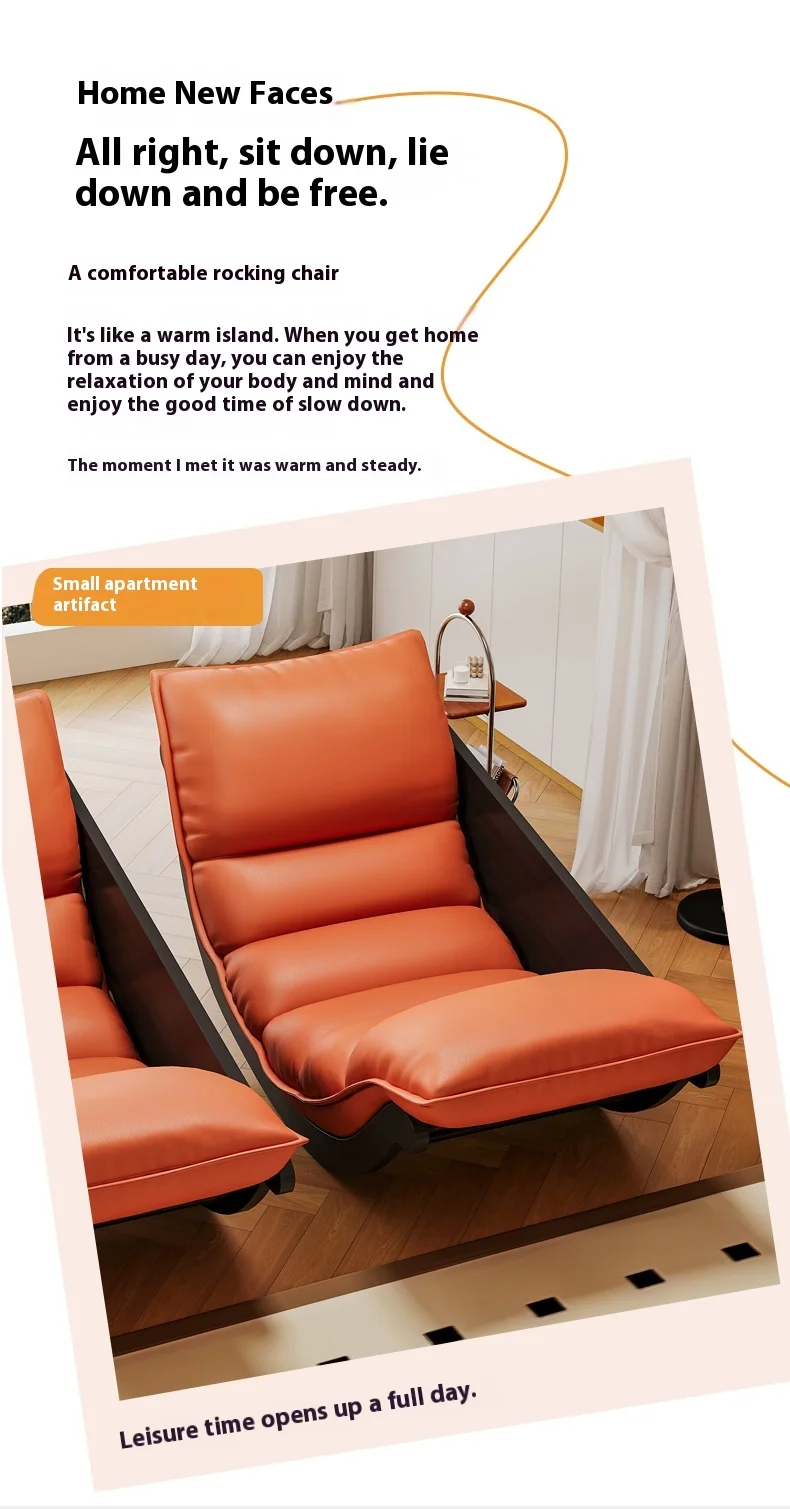 2024 New Adult Bean Bag Rocking Chair Single Banana Lounge for Master ...