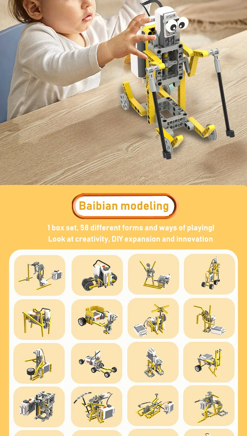 Set It Brick Kids Robot Is: Educational DIY Building Blocks