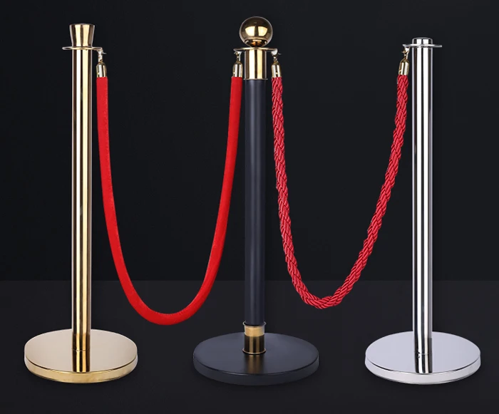 VIP Classic Rope Barrier Pole Stanchions for Queue Management