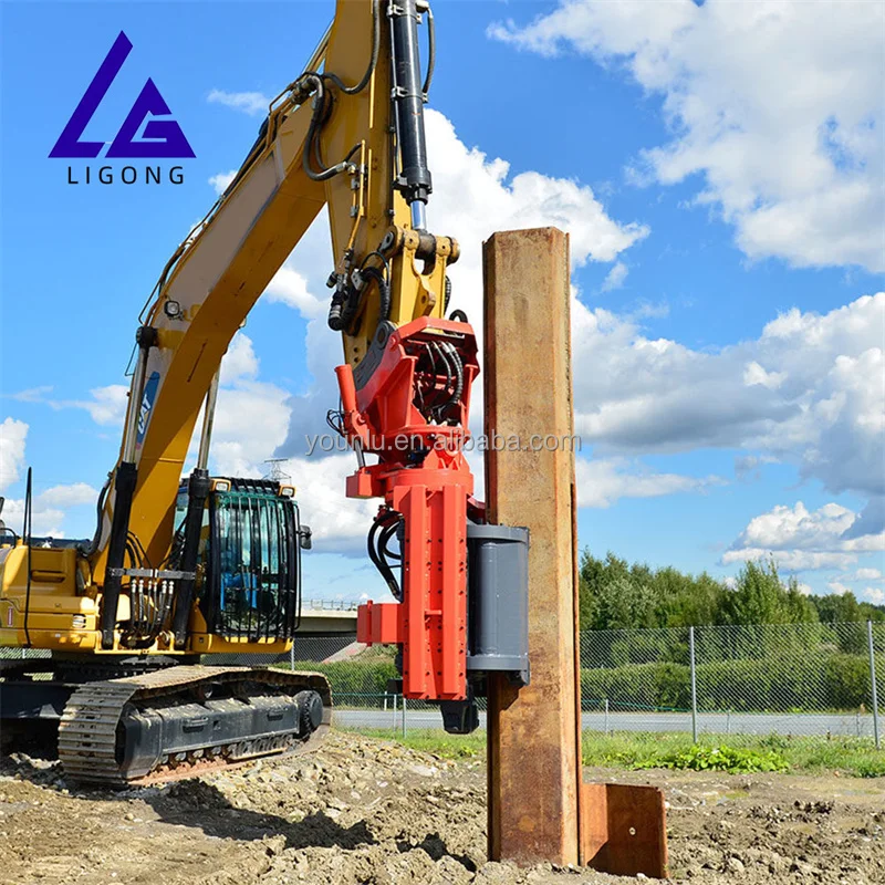 High Efficiency Hydraulic 360 Degree Rotation Vibro Hammer Vibratory ...