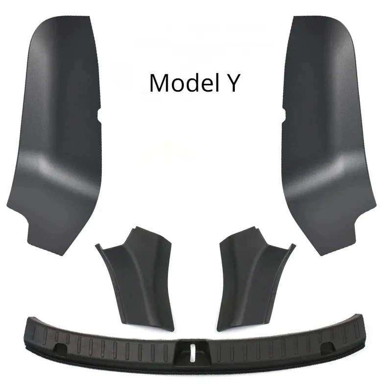 Trunk Side Guards For Tesla Model Y Accessories Tpe Protective Trunk ...