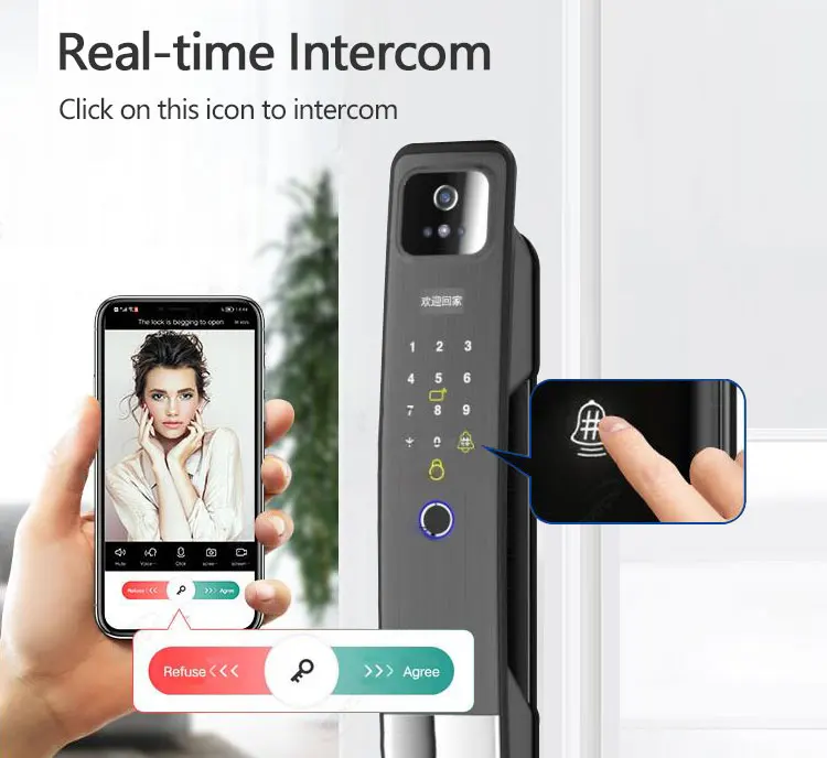 Smartstone 3D Face Recognition Door Lock - Secure & Convenient