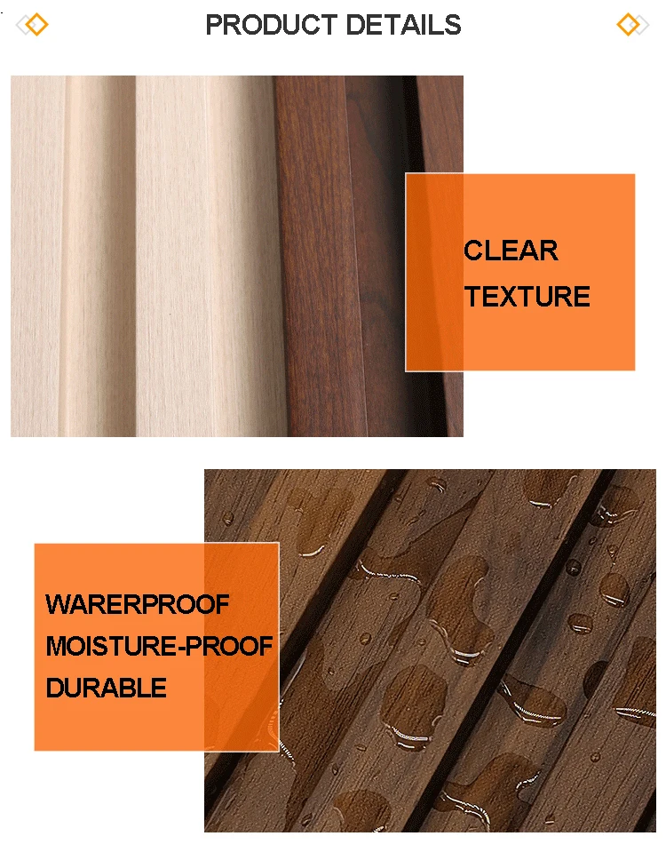 Wholesale Indoor Fluted Seamless Wave Slat Pvc Cladding Texture Slat ...