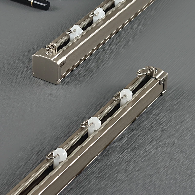 Ceiling Flexible Curtain Track Metal Wall Bracket Silent Curtain Rail ...
