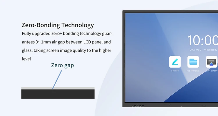 Interactive Display Smart Board 75 Inch Touch Screen Monitor LED Metal ...