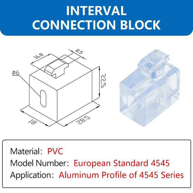European Standard 45 Interval Connection Block Spacer Fixer Panel ...